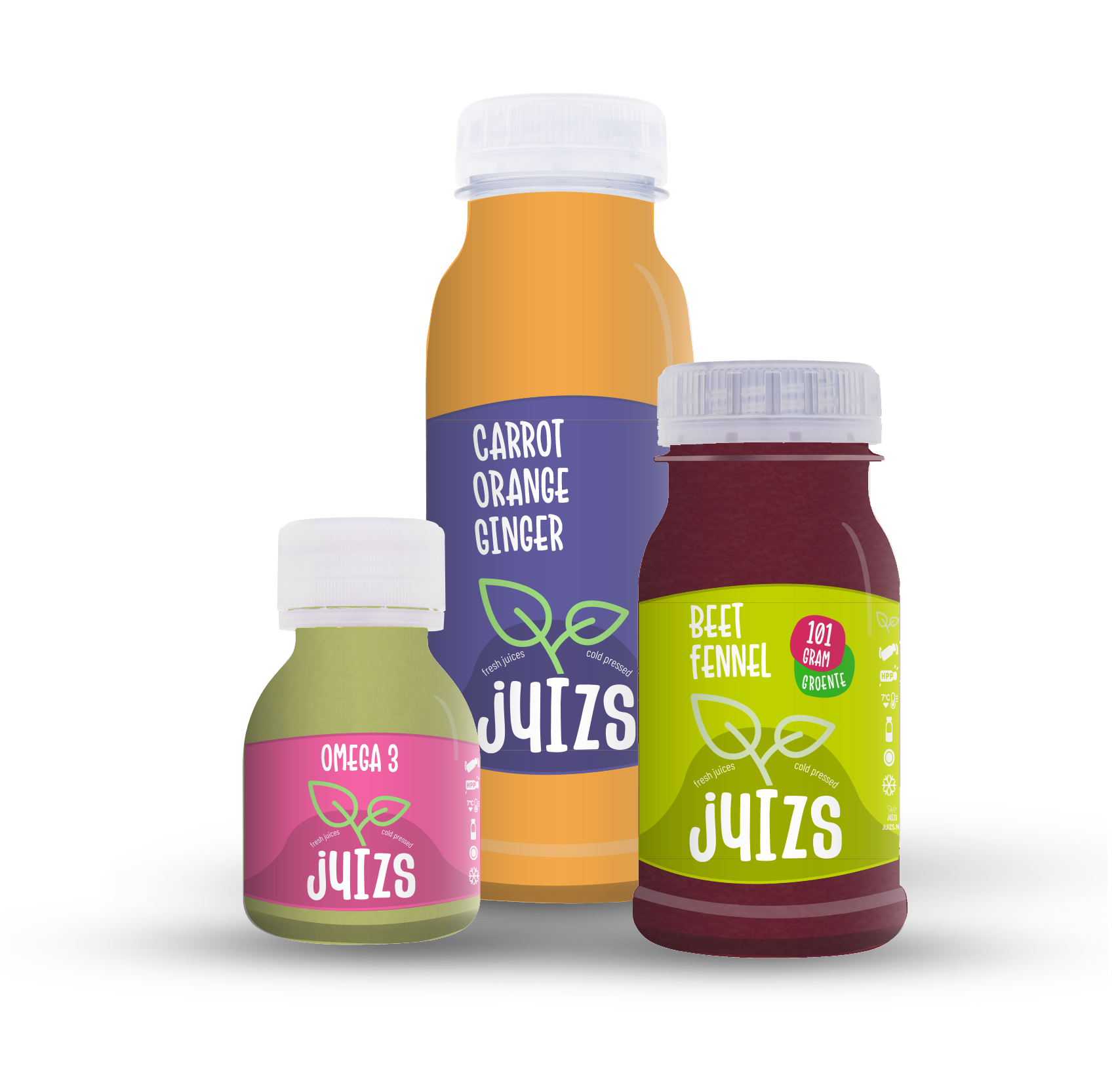 JUIZS cold-pressed juices & detox juice cleanses (3, 5 and 7 days)